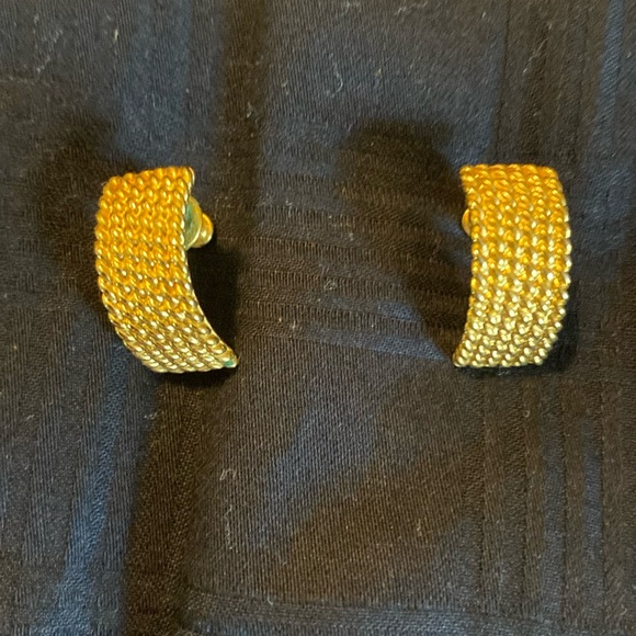 Monet | Jewelry | Monet Gold Plated Pierced Earrings | Poshmark